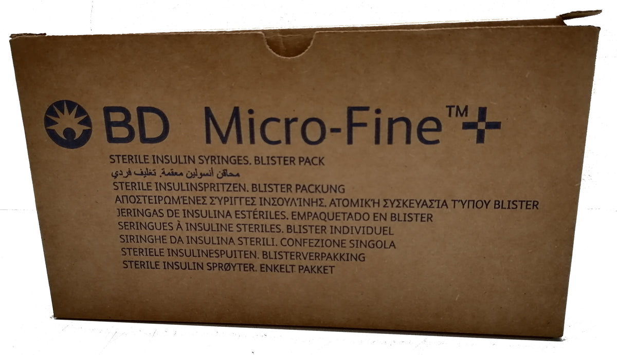 BD Micro-Fine Plus U100 0.5ml Syringe 0.33mm (29G) x 12.7mm - Box of 2 ...